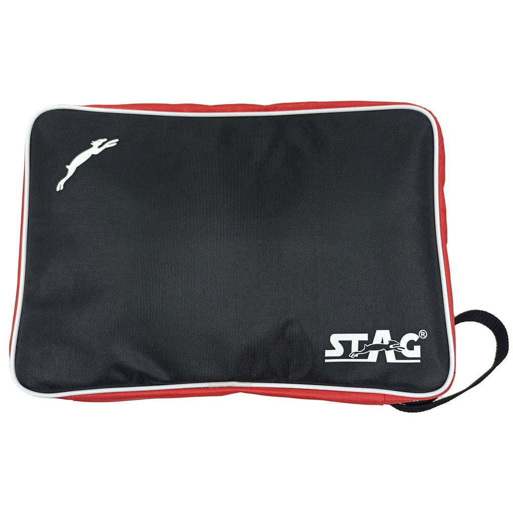 Stag DOUBLE CHAIN DELUXE RACKET CASE WITH POCKET FOR ACCESSORIES (ONLY
