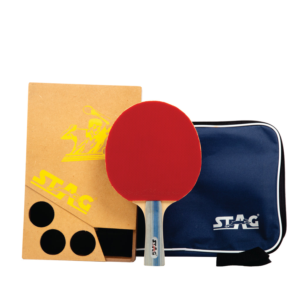 STAG Tec Ninja Table Tennis Racquet Advanced, ITTF Approved Rubber (Mu